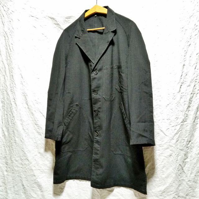 50s~60s フランス ブラック マキニョン コート VETRA 馬商 Bの 50s~60s フランス ブラック マキニョン コート VETRA 馬商 Bの