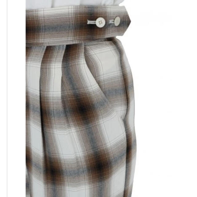 pheeny 【新品】 チェック パンツ スラックス ワイドパンツ pheeny 【新品】 チェック パンツ スラックス ワイドパンツ