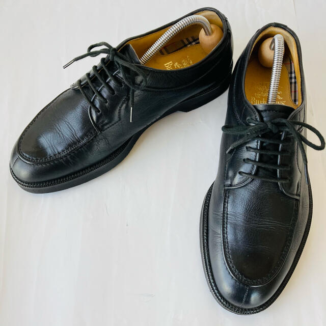 美品】Burberrys バーバリー 黒 Uチップ 24.5cm 除菌・消臭済 美品】Burberrys バーバリー 黒 Uチップ 24.5cm 除菌・消臭済