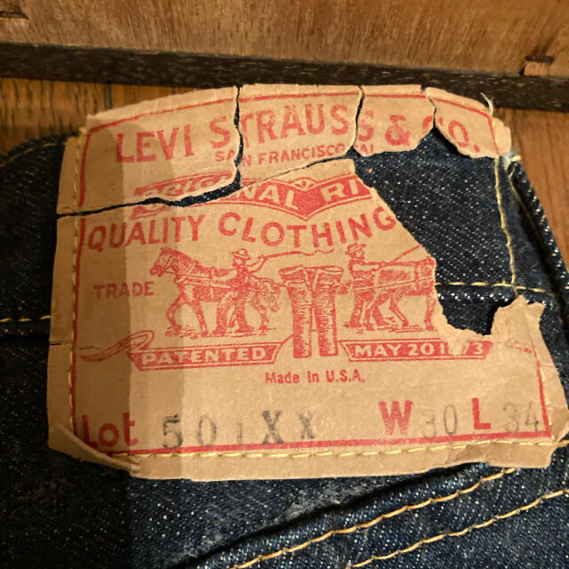Levi's - リーバイス 501XX オリジナル ギャラ無し ビンテージの Levi's - リーバイス 501XX オリジナル ギャラ無し ビンテージの