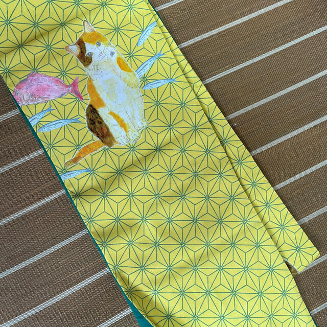 最終値下げ】浴衣と帯のセット 猫柄 最終値下げ】浴衣と帯のセット 猫柄