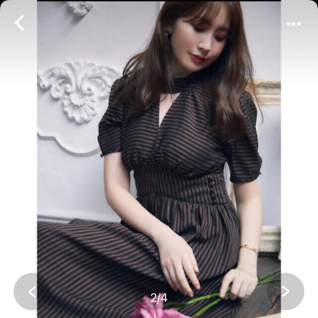 新品 herlipto Striped Midi Dress 起た 新品 herlipto Striped Midi Dress 起た