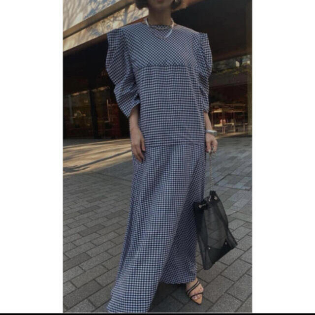 Ameri VINTAGE - AMERI 2WAYPUFFSLEVEDRESS ギンガムチェック Ameri VINTAGE - AMERI 2WAYPUFFSLEVEDRESS ギンガムチェック