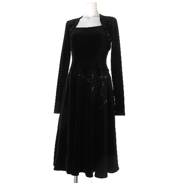 FOXEY 黒カシミヤワンピース&ボレロ|ノースリーブ FOXEY 黒カシミヤワンピース&ボレロ|ノースリーブ