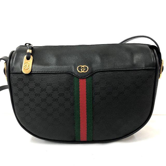 GUCCI - 極美品 黒 GUCCI グッチ オールドグッチ シェリーライン GUCCI - 極美品 黒 GUCCI グッチ オールドグッチ シェリーライン