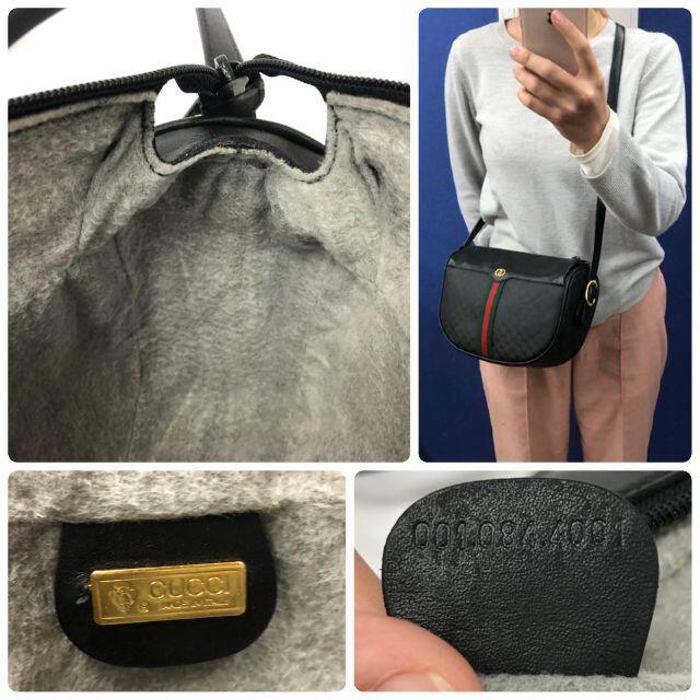 GUCCI - 極美品 黒 GUCCI グッチ オールドグッチ シェリーライン GUCCI - 極美品 黒 GUCCI グッチ オールドグッチ シェリーライン
