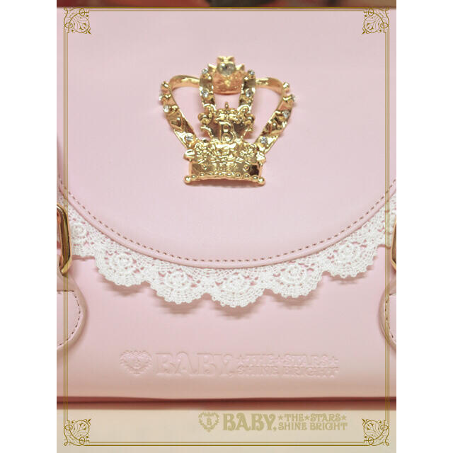 BABY,THE STARS SHINE BRIGHT - 王冠がま口バッグ ピンクの通販 BABY,THE STARS SHINE BRIGHT - 王冠がま口バッグ ピンクの通販