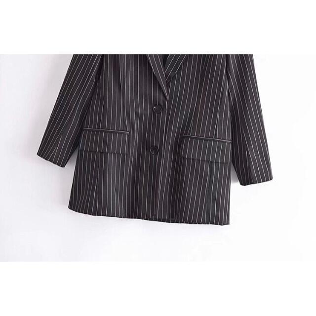 ZARA - 🌰9月新作🌾5873◇ストライプ 柄 ジャケット ブレザーの ZARA - 🌰9月新作🌾5873◇ストライプ 柄 ジャケット ブレザーの