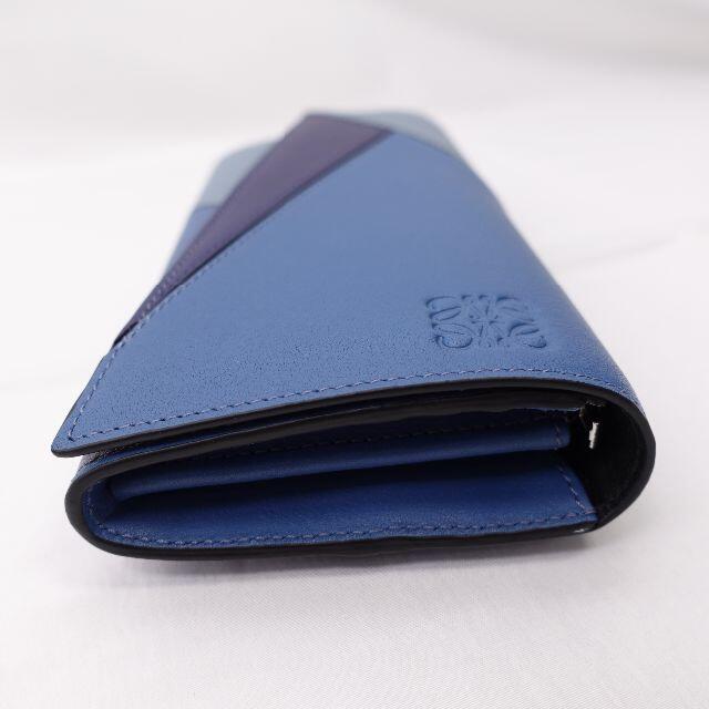 美品】LOEWE 長財布 レディース ブルー 美品】LOEWE 長財布 レディース ブルー