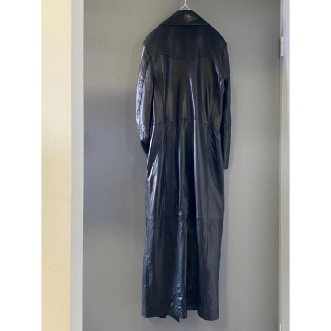 古着 ビンテージ 70s レザー ロング コート ジャケット 希少の 古着 ビンテージ 70s レザー ロング コート ジャケット 希少の