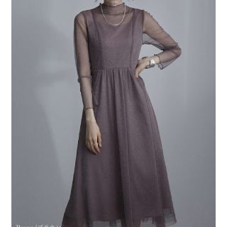 Ameri VINTAGE(ロングドレス ・ ブラウン/茶色系)のフリマ Ameri VINTAGE(ロングドレス ・ ブラウン/茶色系)のフリマ