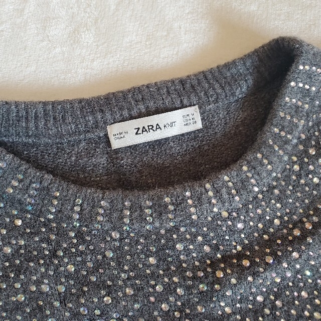 ZARA - ZARA キラキラニットの通販 by いらっしゃいませ|ザラ ZARA - ZARA キラキラニットの通販 by いらっしゃいませ|ザラ