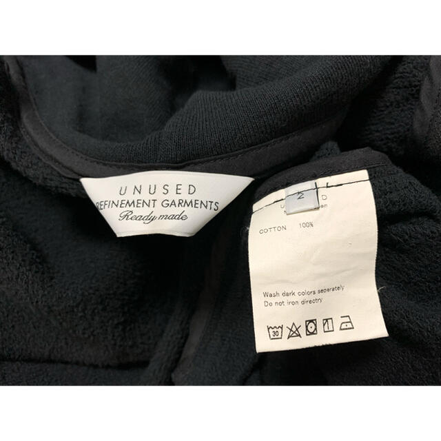 UNUSED - 美品【 UNUSED 】US1239 ジップレス オーバーサイズ UNUSED - 美品【 UNUSED 】US1239 ジップレス オーバーサイズ