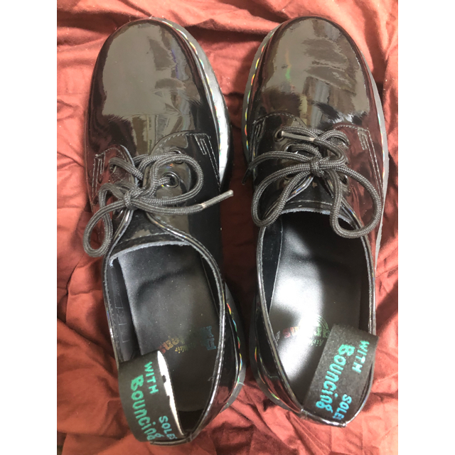 Dr.Martens - ドクターマーチン 1461 quad black rainbowの通販 Dr.Martens - ドクターマーチン 1461 quad black rainbowの通販