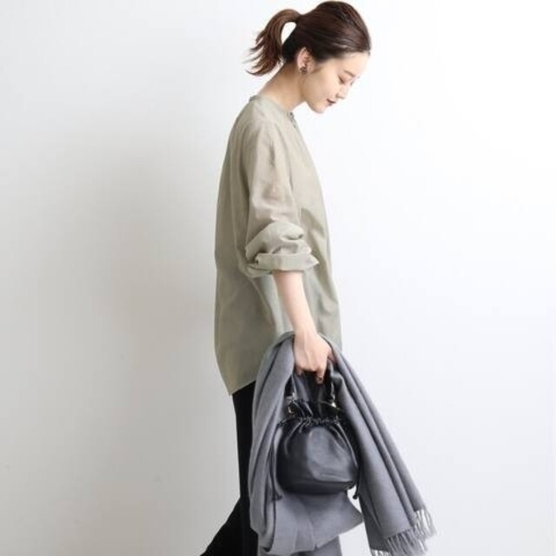 IENA - 【IENA】コットンシフォンドビー シャーリングブラウスの IENA - 【IENA】コットンシフォンドビー シャーリングブラウスの