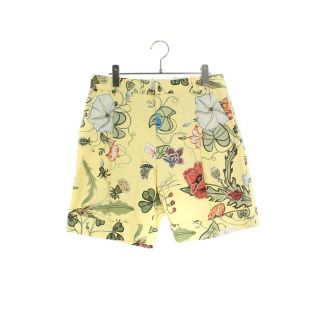グッチ紺フチフローラル&昆虫 シルクハーフパンツ男女兼用サイズ グッチ紺フチフローラル&昆虫 シルクハーフパンツ男女兼用サイズ