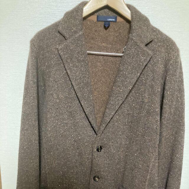 LARDINI ラルディーニ ウールアルパカ混2B ニットジャケット LARDINI ラルディーニ ウールアルパカ混2B ニットジャケット