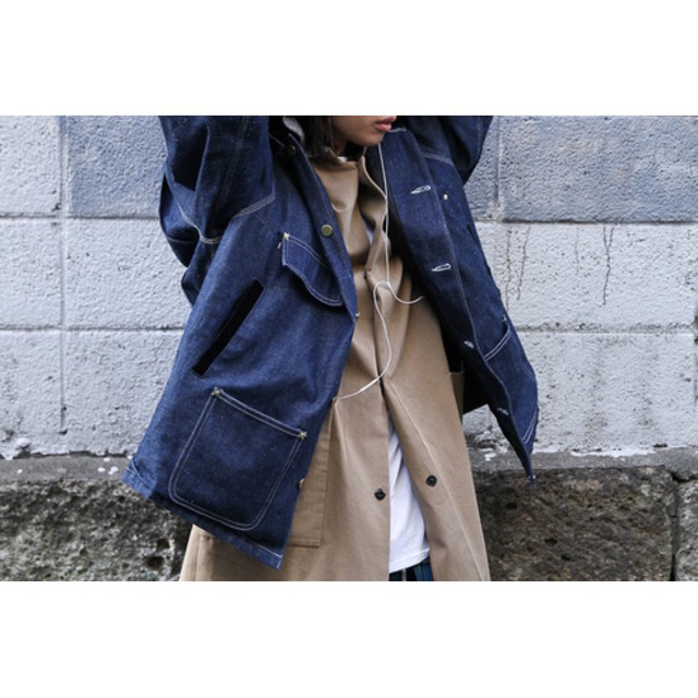 SUNSEA - 初期SUNSEA Big Coverall Jacket カバーオール SUNSEA - 初期SUNSEA Big Coverall Jacket カバーオール