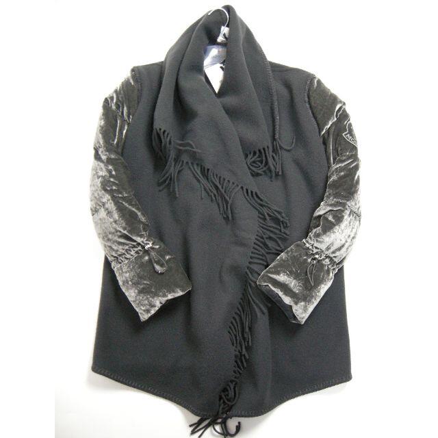MONCLER - サイズM□モンクレール□フリンジストール付ダウン MONCLER - サイズM□モンクレール□フリンジストール付ダウン