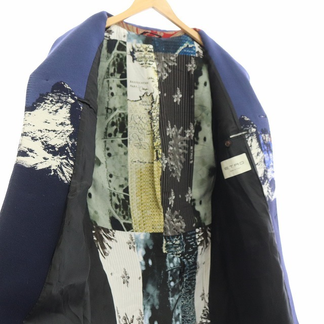 ETRO - エトロ チェスターコート アウター ロング 雪山 刺繍 ETRO - エトロ チェスターコート アウター ロング 雪山 刺繍