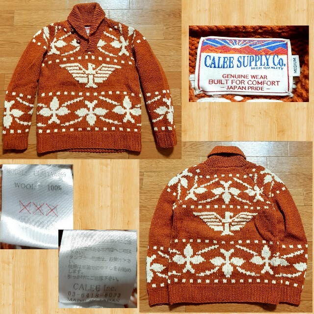 CALEE - 購入49350円 CALEE ショールカラーニットセーター M CALEE - 購入49350円 CALEE ショールカラーニットセーター M