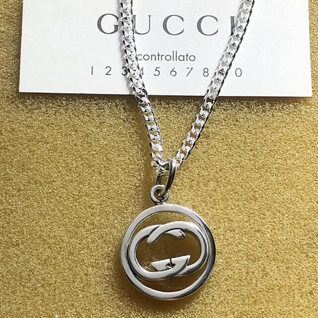 美品 GUCCI インターロッキング ネックレス 美品 GUCCI インターロッキング ネックレス
