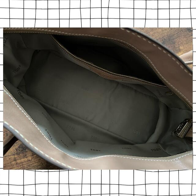 極美品TOD'S トッズ Dバッグ ハンドバッグ レザー ベージュ 極美品TOD'S トッズ Dバッグ ハンドバッグ レザー ベージュ