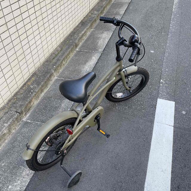 美品 the PARK 子供自転車 16インチ マットカーキ 直接手渡しの 美品 the PARK 子供自転車 16インチ マットカーキ 直接手渡しの