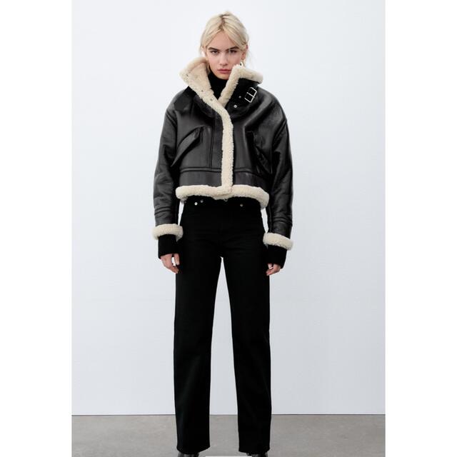 ZARA - ZARA ボア&レザージャケットの通販 by he's shop|ザラ ZARA - ZARA ボア&レザージャケットの通販 by he's shop|ザラ