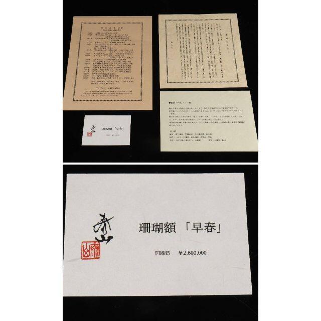 前川泰山 天然珊瑚 彫刻 額装 骨董 コーラル 壁飾 絵画 誕生石 前川泰山 天然珊瑚 彫刻 額装 骨董 コーラル 壁飾 絵画 誕生石