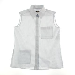 CHANEL - シャネル CHANEL ストライプ ノースリーブ シャツ CHANEL - シャネル CHANEL ストライプ ノースリーブ シャツ