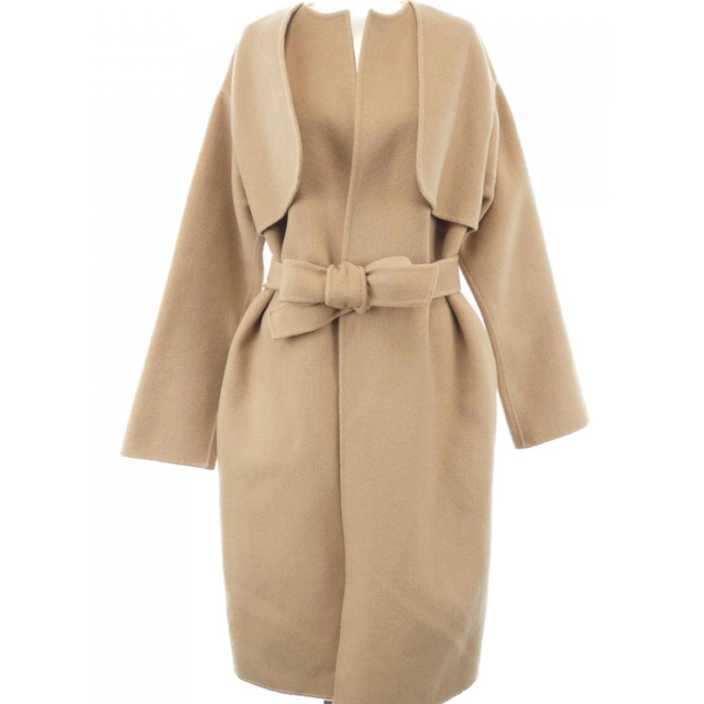 Theory luxe 19aw ノーカラーコート ベージュ - ジャケット Theory luxe 19aw ノーカラーコート ベージュ - ジャケット