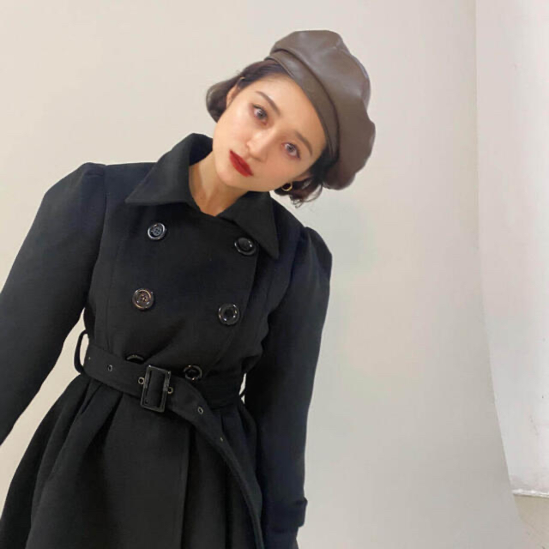 bibiy. SOUTIEN COLLAR BELT COAT bibiy. SOUTIEN COLLAR BELT COAT