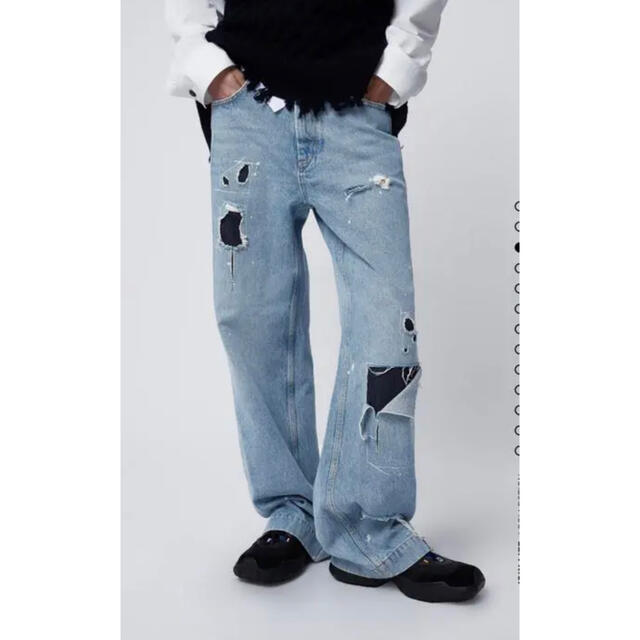 zara adererror デニム パッチワーク デニムパンツ zara adererror デニム パッチワーク デニムパンツ