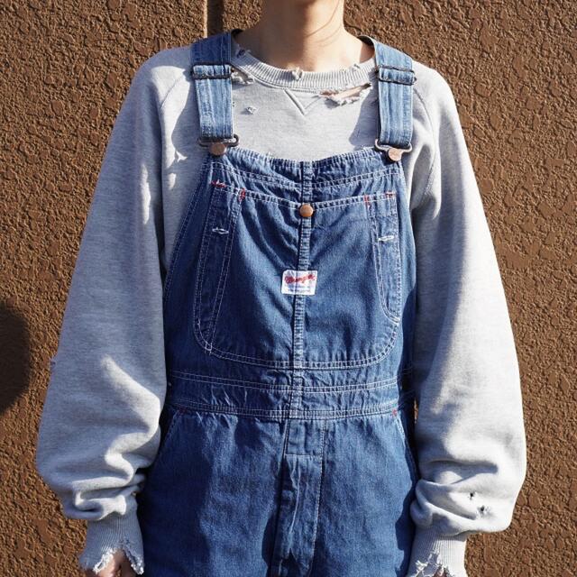 Wrangler - 90s 古着 ラングラー ワイドデニム オーバーオール Wrangler - 90s 古着 ラングラー ワイドデニム オーバーオール