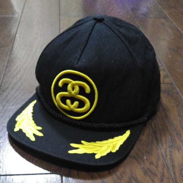 STUSSY - STUSSY ステューシー シャネルロゴ 海軍 キャップ 帽子 STUSSY - STUSSY ステューシー シャネルロゴ 海軍 キャップ 帽子