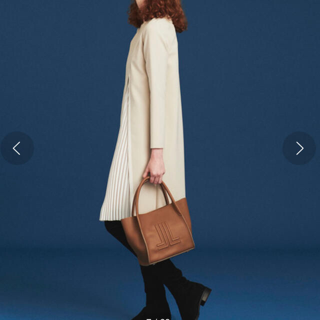 新品未使用】LANVIN en Bleu タグ付き スリットプリーツワンピース 新品未使用】LANVIN en Bleu タグ付き スリットプリーツワンピース