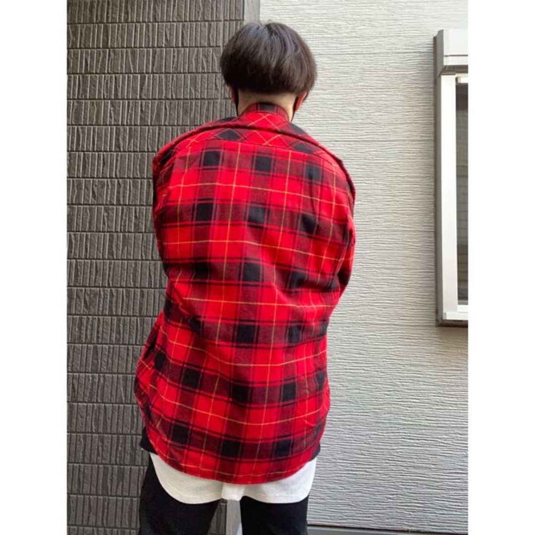BALENCIAGA - BALENCIAGA バレンシアガ 中綿 チェック シャツ 美 BALENCIAGA - BALENCIAGA バレンシアガ 中綿 チェック シャツ 美