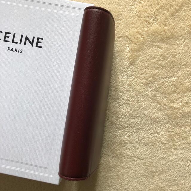 CELINE - セリーヌ トリオンフ 三つ折り財布 ライトバーガンディ CELINE - セリーヌ トリオンフ 三つ折り財布 ライトバーガンディ