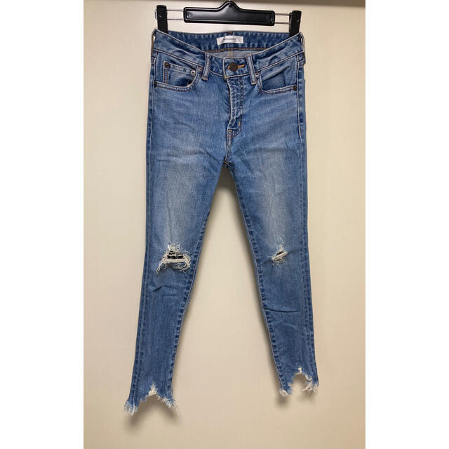 moussy - moussy マウジー クラッシュデニム ダメージデニム moussy - moussy マウジー クラッシュデニム ダメージデニム