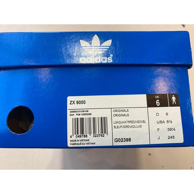 adidas - 2009 adidas ZX9000 AQUA US6.5 新品 G02398の通販 by adidas - 2009 adidas ZX9000 AQUA US6.5 新品 G02398の通販 by