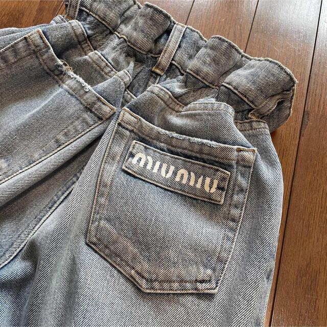 miumiuロゴデニムパンツ デニム/ジーンズ miumiuロゴデニムパンツ デニム/ジーンズ