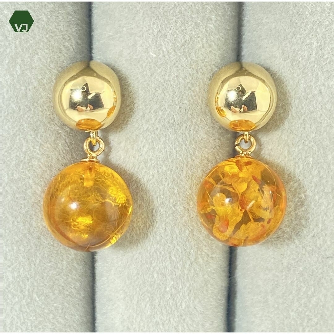 12-23】琥珀 ピアス K18YGの通販 by vivid-J(旧SyuiZoo)|ラクマ 12-23】琥珀 ピアス K18YGの通販 by vivid-J(旧SyuiZoo)|ラクマ
