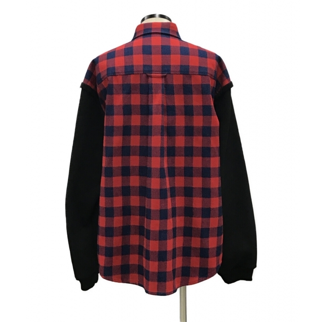 BALENCIAGA - バレンシアガ 袖切り替え シャツジャケット BALENCIAGA - バレンシアガ 袖切り替え シャツジャケット