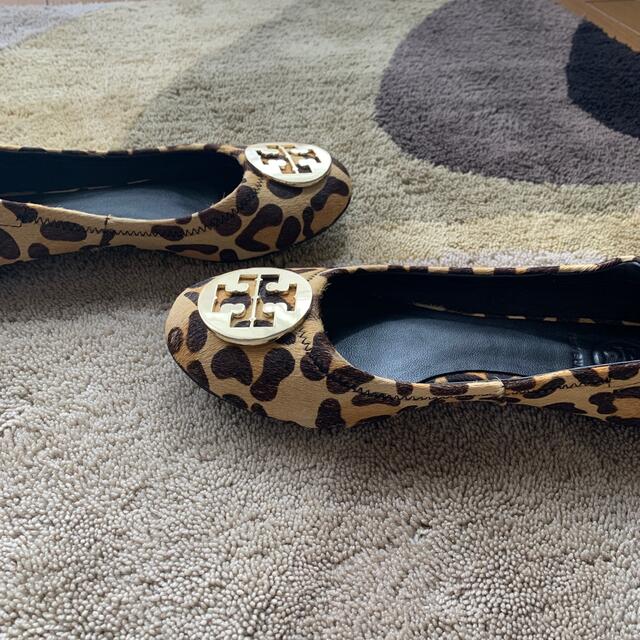 Tory Burch - トリーバーチ ハラコ フラットシューズ ヒョウ柄 Tory Burch - トリーバーチ ハラコ フラットシューズ ヒョウ柄