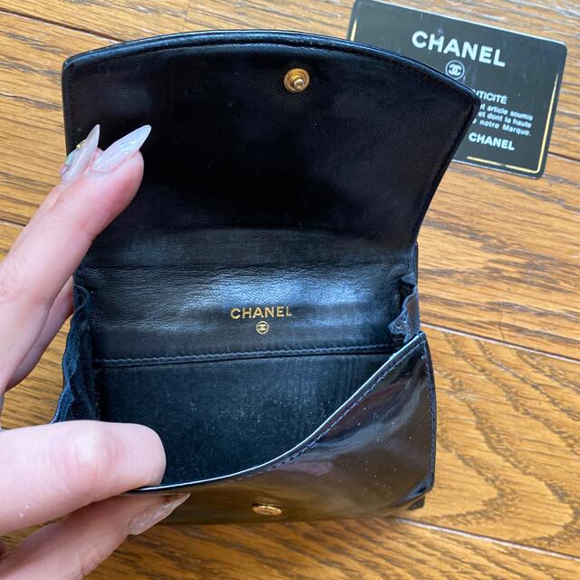 CHANEL - シャネル エナメル財布の通販 by レイラ's shop CHANEL - シャネル エナメル財布の通販 by レイラ's shop