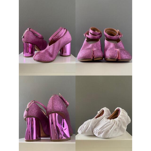maison margiela マルジェラ 足袋 ブーツ ラメ ピンク希少の通販 maison margiela マルジェラ 足袋 ブーツ ラメ ピンク希少の通販