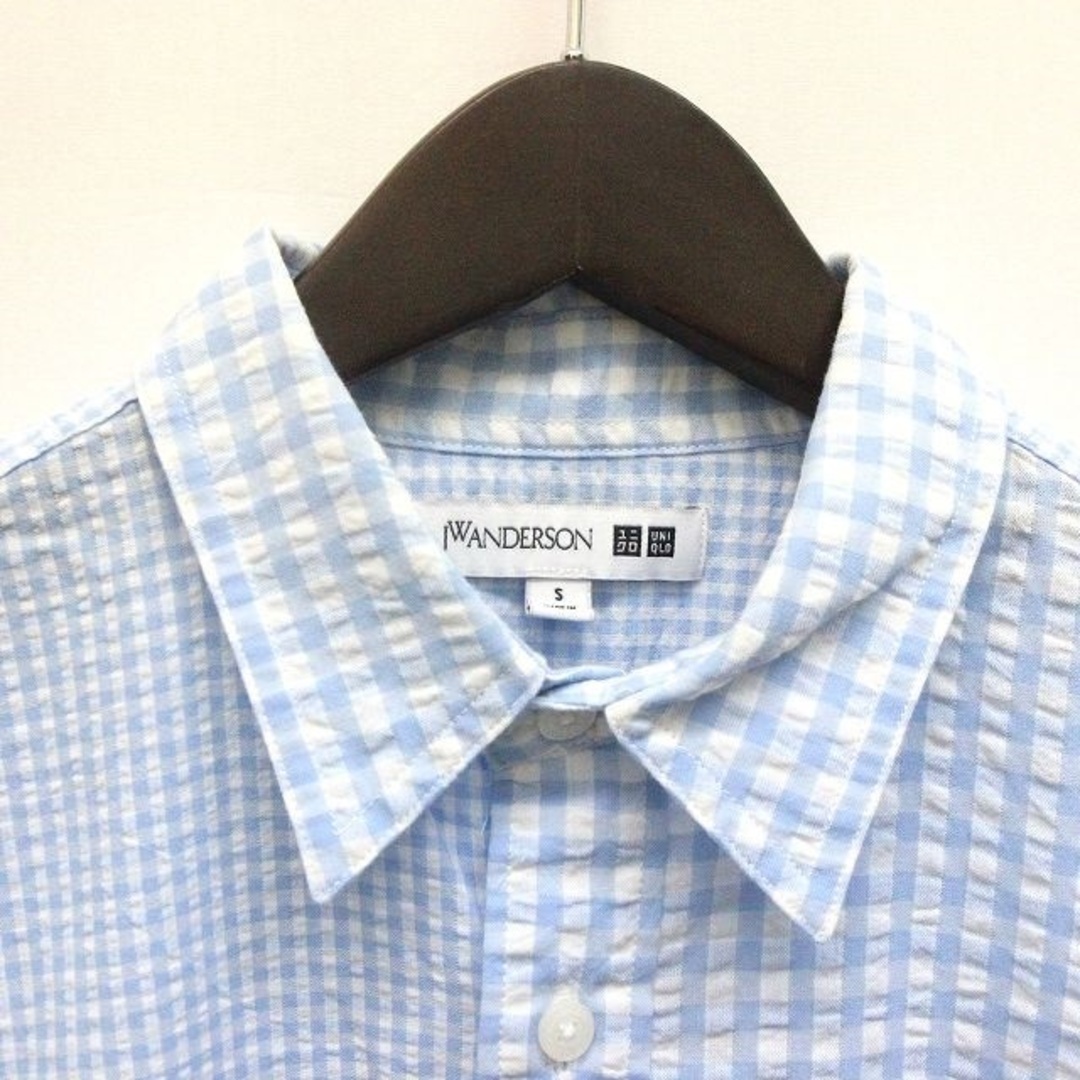 UNIQLO - ユニクロ JW Anderson シアサッカーシャツ チェック 柄 UNIQLO - ユニクロ JW Anderson シアサッカーシャツ チェック 柄