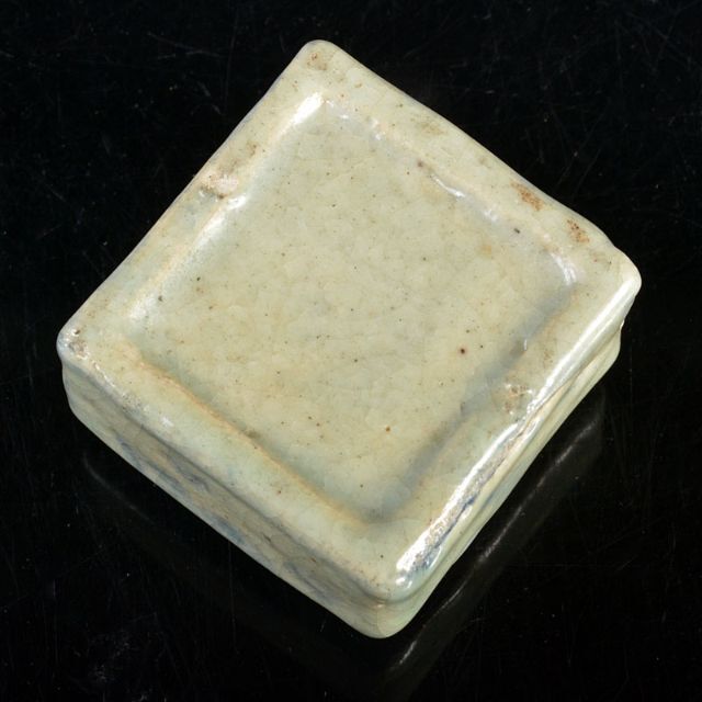 茶道具 染付 有馬筆写 香合 書付箱 C R4424 茶道具 染付 有馬筆写 香合 書付箱 C R4424