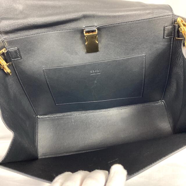 最高級 sacai レザー ショルダー バッグ 黒 金 ハンドバッグ 最高級 sacai レザー ショルダー バッグ 黒 金 ハンドバッグ